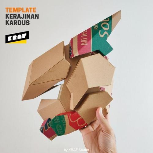 Jual Sale Pola Kerajinan Kardus No.1021: Helm Robot Terinspirasi Ikan ...