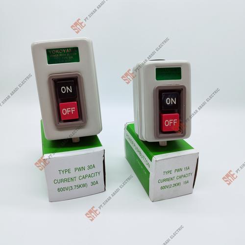 Jual Power Push Button ON OFF Yokoyama PWN 15A 30A 250VAC - PWN 15AMP ...