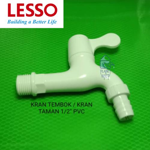 Jual Kran 1/2" PVC LESSO / Kran Tembok 1/2" PVC LESSO (Body Panjang ...