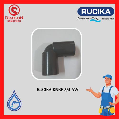 Jual Kni Rucika 3/4 AW - Keni L Knee Elbow 3/4" Rucika PVC - Kota ...