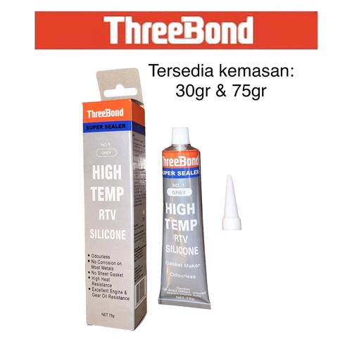 Jual Lem ThreeBond High Temp RTV Super Sealer GREY 30 gr 75 gr No 1 ...