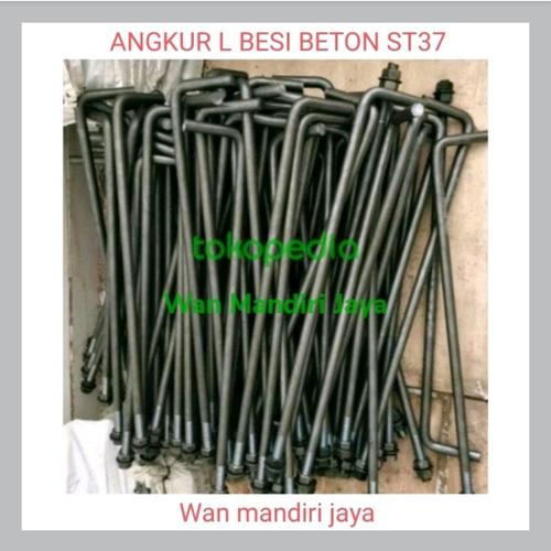 Jual angkur L beton 10x30x10 komplit 2mur + 2ring plat (besi beton ...