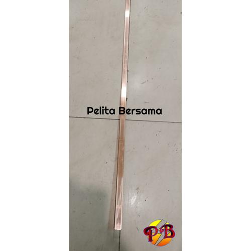 Jual Busbar Tembaga 3 x 15 mm / Plat Tembaga 3 x 15 mm x 4 Meter ...