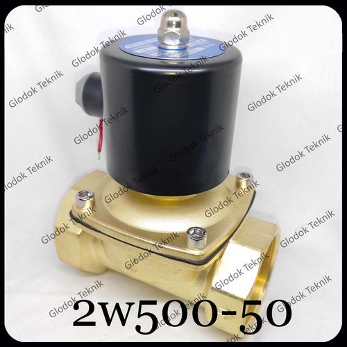 Jual 2W500-50 /UW-50: 2" Solenoid Valve Kuningan NC; AC 220V / DC 24V - Jakarta Barat - Glodok ...