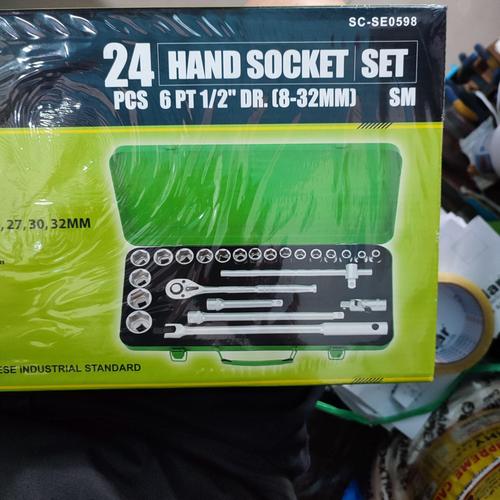 Jual tekiro SE0598 box metal kunci sock set 1/2 inch 24 pcs socket set 1/2" - Kota Bandung ...
