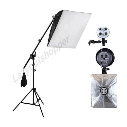 Jual Paker softbox 4 socket light stand dan boom arm - Kab. Tangerang ...