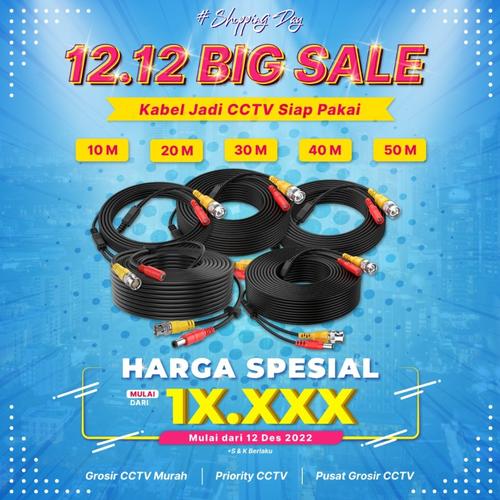 Jual Cable Kabel Jadi CCTV Siap Pakai Video&Power 10 / 20 / 30 /40 / 50 ...
