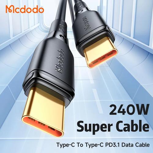 Jual Mcdodo Type C to C 240W PD3.1 Data Cable Kabel Data - 2m - Kota ...