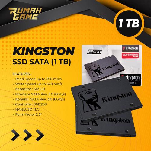 Jual SSD INTERNAL SATA KINGSTON 1TB 2.5INCH SOLID STATE DRIVE - Kota ...