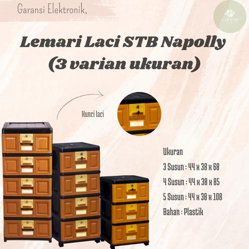 Jual Lemari Laci STB Napoly (3 Varian Ukuran) - Napolly 3 Susun, Tanpa ...