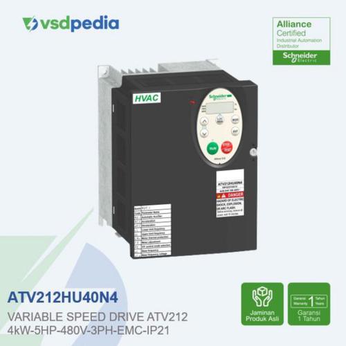 Promo SCHNEIDER ATV212 4kW 5HP 480V 3P EMC IP21 ATV212HU40N4 Cicil 0% ...