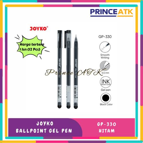 Jual [12 PCS] JOYKO GEL PEN / PULPEN / PENA GP-330 BIG FILL GEL 0.5 MM ...