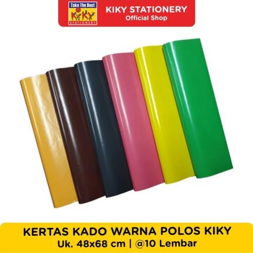 Jual KIKY Kertas Kado Warna Polos (ISI 10) - Biru - Jakarta Timur ...