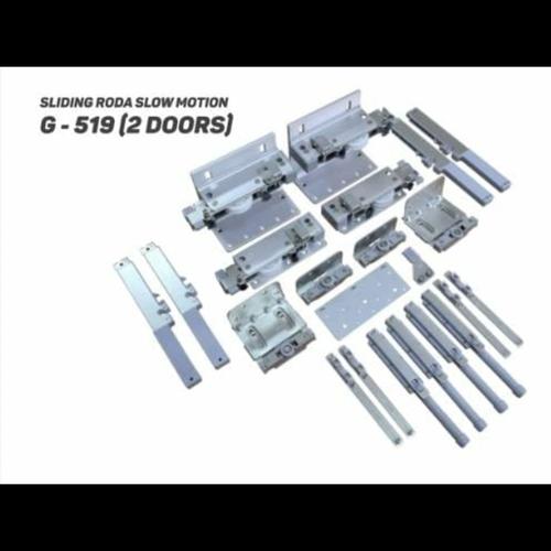 Jual Rel roda sliding door lemari G519 HARFIT 2D + rel 2.5m SD 050 V ...