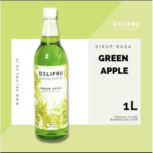 Jual Delifru Syrup Green Apple - Sirup Apel Hijau 1 Liter - Jakarta ...