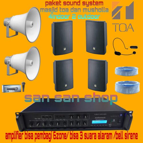 Jual paket sound system toa masjid dan musholla 4indoor 2 outdoor top ...