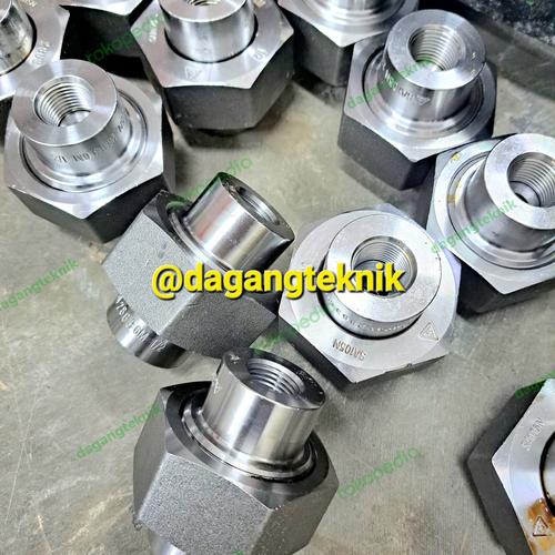 Jual Watermur / Union Coupling 1/2 inch Class 6000 NPT Besi / CS / DN ...
