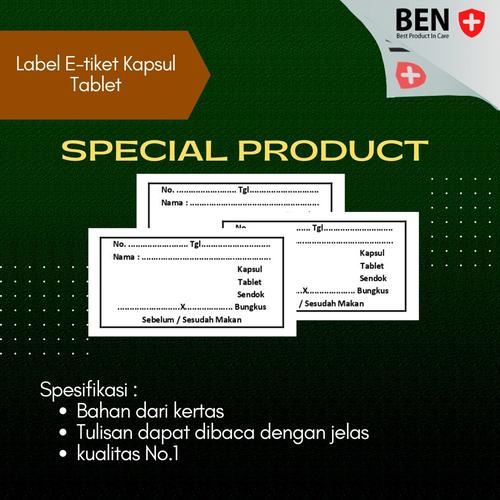 Jual Label Stiker Tempel Etiket Kapsul dan Tablet - Kota Semarang ...