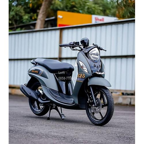 Jual Yamaha Fino Sporty Retro Grey / Fino Sporty Hitam Abu / Fino 125 ...