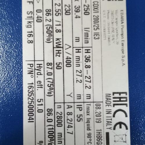 Jual EBARA CDX 200/25 Stainless Steel Centrifugal Pump - Jakarta Barat ...