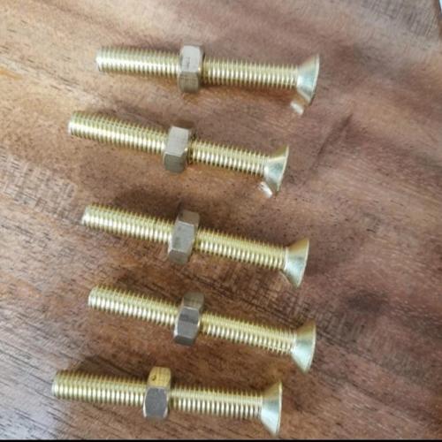 Jual baut verseng perseng kuningan brass counter sunk 8, m10 tanpa mur ...