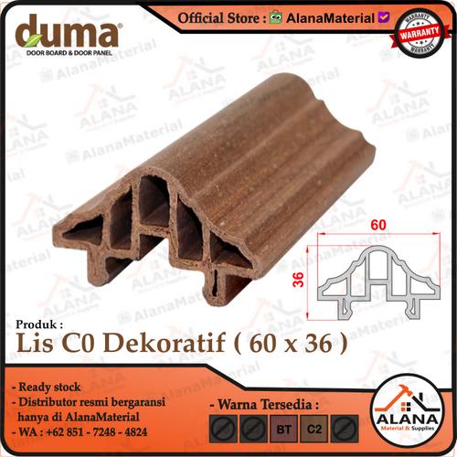 Jual WPC Duma CO List Plint Dekoratif ( 60 x 36 ) 3m Lis Tipe ( merk ...