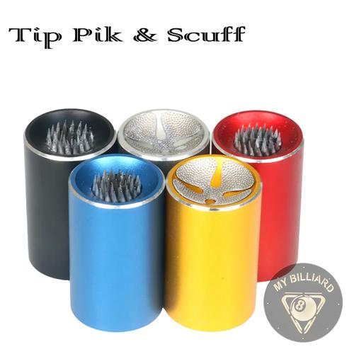 Jual Mini Tip Pik and Scuff / shape 2 in 1 Billiard cue stick tip ...