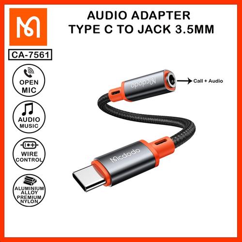 Jual USB Type C to 3.5mm Headphone Jack Aux Audio Cable Adapter mcdodo - Jakarta Utara - moku ...
