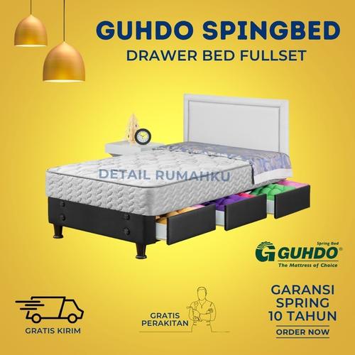 Jual Guhdo fullset Kasur Drawer Bed/laci New Prima HB Prospine uk ...