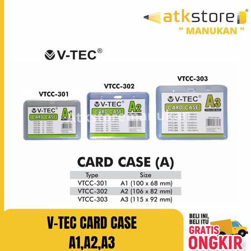 Jual Card case V-tec ukuran A1 A2 A3 ( isi 20 ) || KEPLEK Mika Id card ...