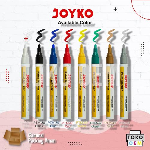 Jual Joyko Paint Marker Spidol Cat Permanen PTM 37-44 - White - Kab ...