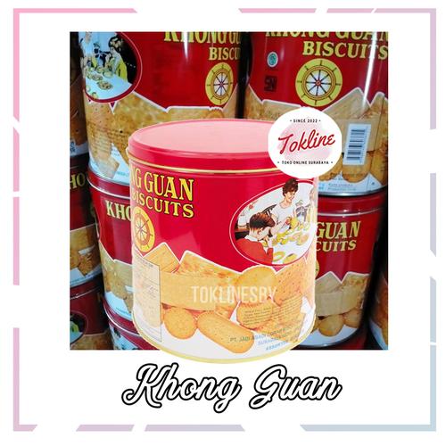 Jual Khong Guan Assorted Biskuit Kaleng Merah Red 650gr Kue Lebaran ...
