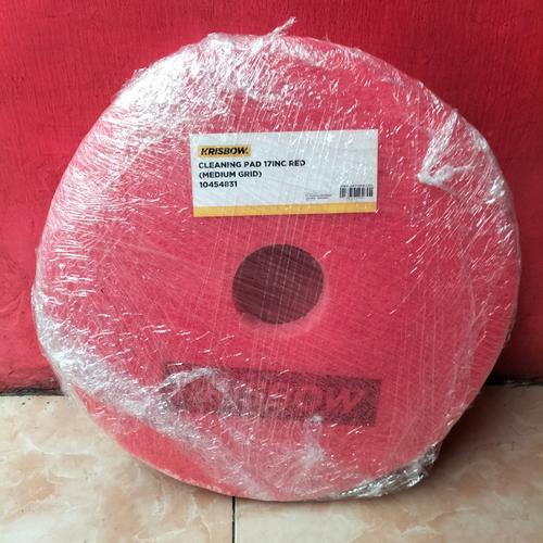 Jual PAD POLISHER KRISBOW MESIN POLES 17" CLEANING PAD ORIGINAL - Merah ...
