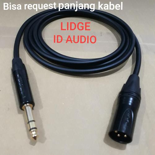 Jual kabel ID AUDIO 1 meter jack Lidge akai stereo to XLR male ...