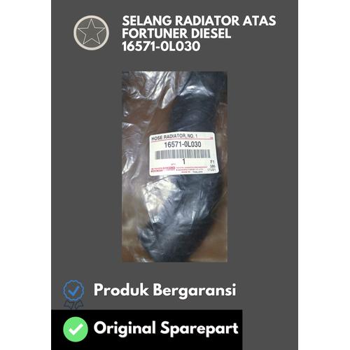Jual Toyota Hose Radiator No. 1 Fortuner ORIGINAL 16571-0L030 KUN26 ...