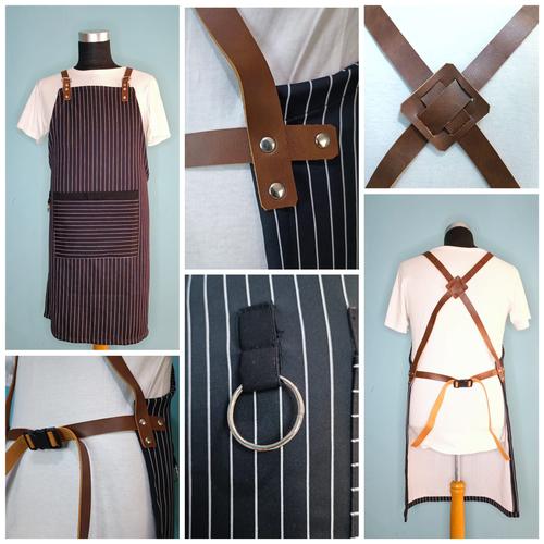 Promo Apron Full Body Bahan Scuba Tali Kanvas Model Silang untuk Koki ...