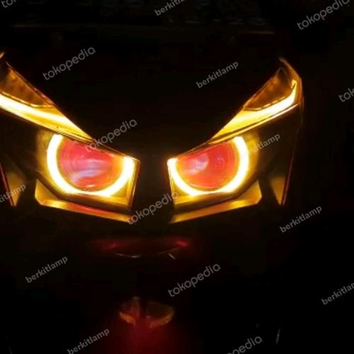 Jual headlamp vario 125 led ol custom projie biled - aes turbo ...