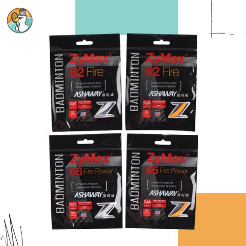 Promo SENAR BADMINTON ORIGINAL ASHAWAY ZYMAX 66 FIRE - Putih, 66mm ...