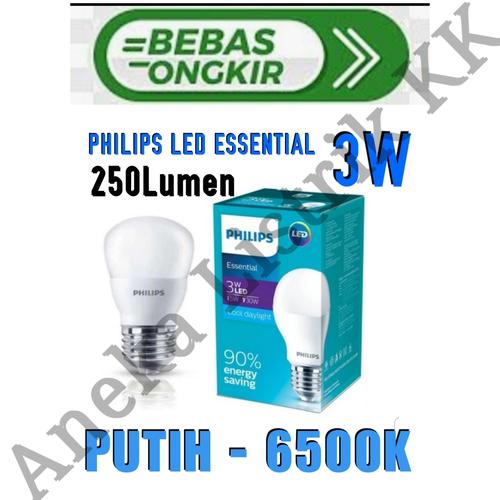 Jual PHILIPS LED ESSENTIAL 3W PUTIH KUNING E27 BOHLAM LAMPU BULB 3 W ...
