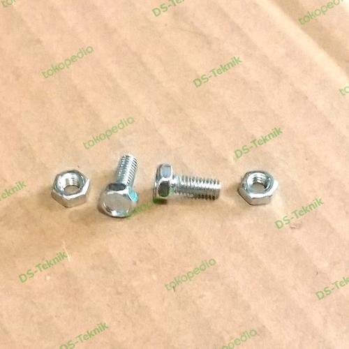Jual BAUT MUR MILI PUTIH 4x10 GALVANIS HEXAGON BMP 4 x 10 KUNCI 7 HEX - Kota Tangerang Selatan ...