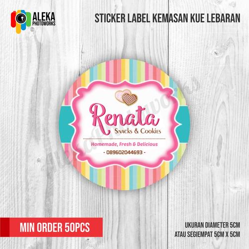 Jual Sticker Label Kue Lebaran Custom Design - 5 - Kab. Bandung - Aleka ...