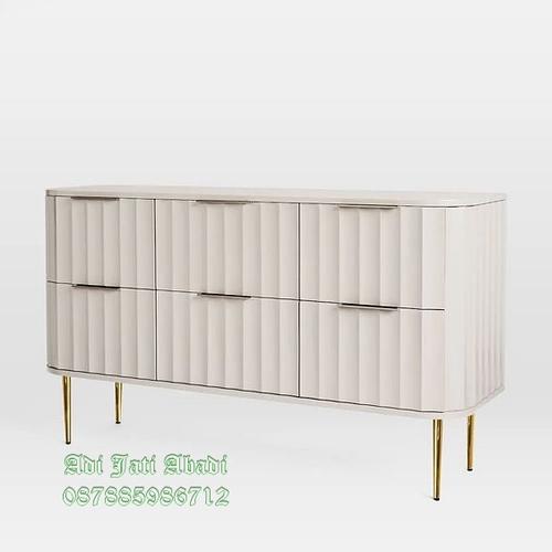 Jual MEJA TV MINIMALIS MODERN / BUFFET RUANG TAMU / MEJA CABINET PUTIH ...