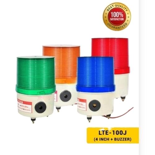 Jual Lampu Led Warning Light Rotary 4inch Bunyi Buzzer TAB 24VDC - Biru ...