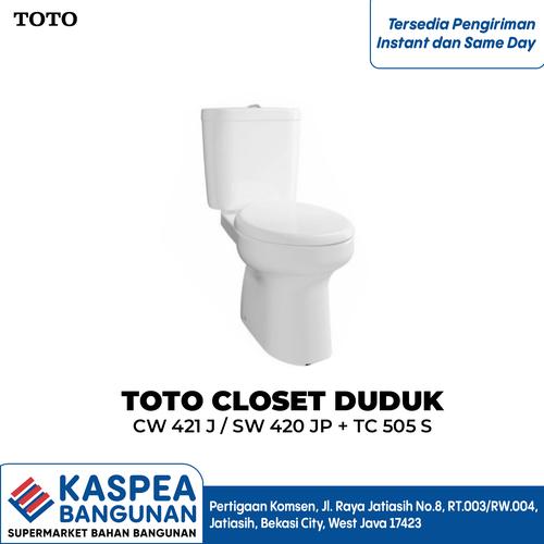 Jual CLOSET / KLOSET / TOILET DUDUK TOTO CW421J / SW421JP + TC 505S ...