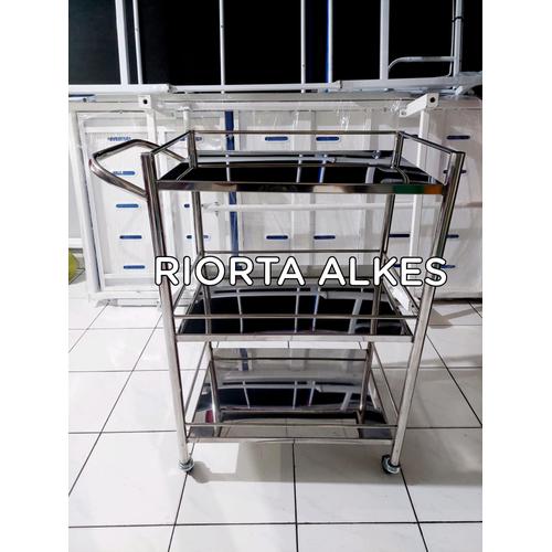 Jual Trolley instrumen troli instrumen meja instrumen trolley - Jakarta ...