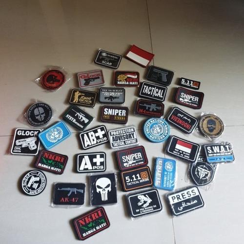 Jual Rubber Patch PVC Logo Emblem Patch Rubber Tactical Emblem Airsoft ...