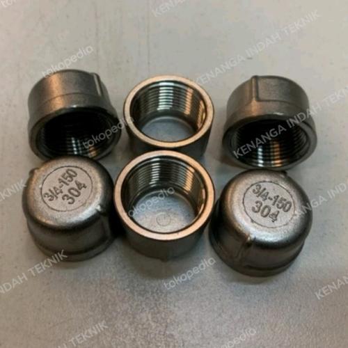 Jual Dop Drat Dalam / End Cap Stainless SS304 Drat 1/2 inch - Jakarta ...
