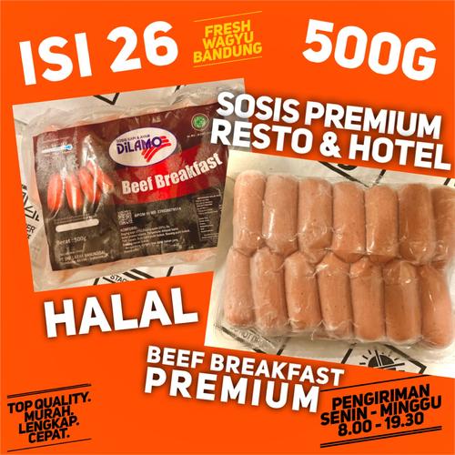 Jual DILAMO BEEF BREAKFAST SOSIS SAPI HALAL PREMIUM 500g - Kota Bandung ...