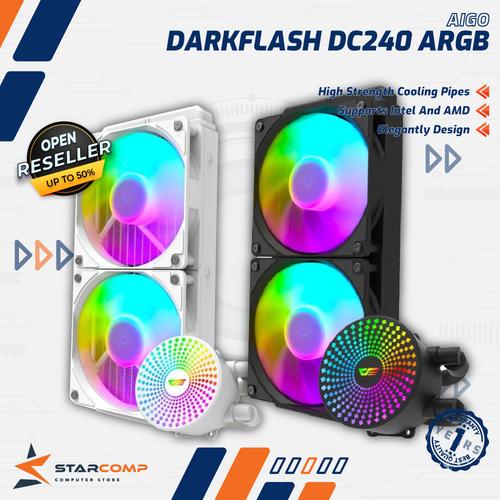 Promo AIGO DarkFlash DC240 aRGB All in One Liquid Cooler 240mm Water ...