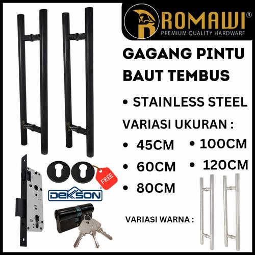 Jual PULL HANDLE GAGANG PEGANGAN PINTU KOTAK STAINLESS HITAM BLACK B801 ...